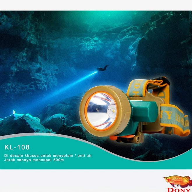 Jual SENTER KEPALA/HEADLAMP DONY KL-108 SI MANIS ANTI AIR - BUAT ...