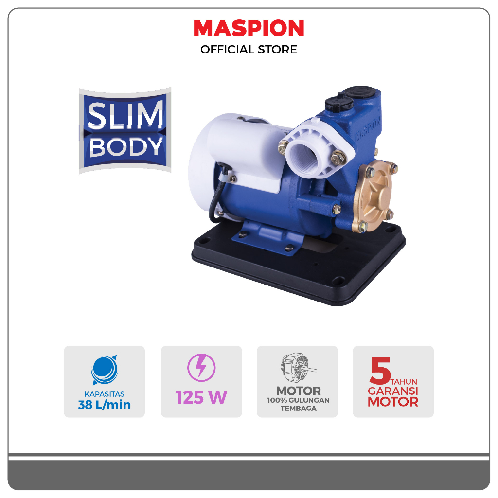 Jual Maspion Water Pump Mesin Pompa Air Manual MWP-125 KMA | Shopee ...