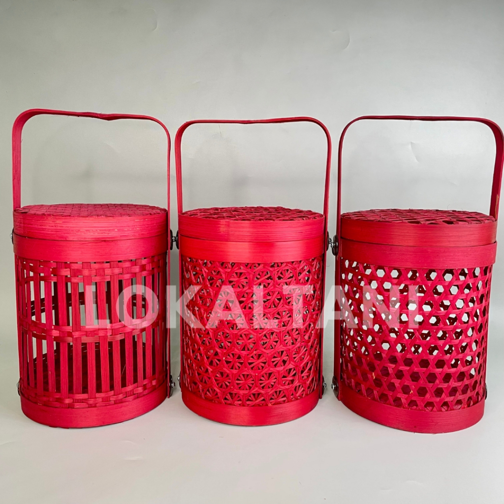 Jual Tempat Kue Kering Sincia CNY Hampers Bambu Imlek / Keranjang ...