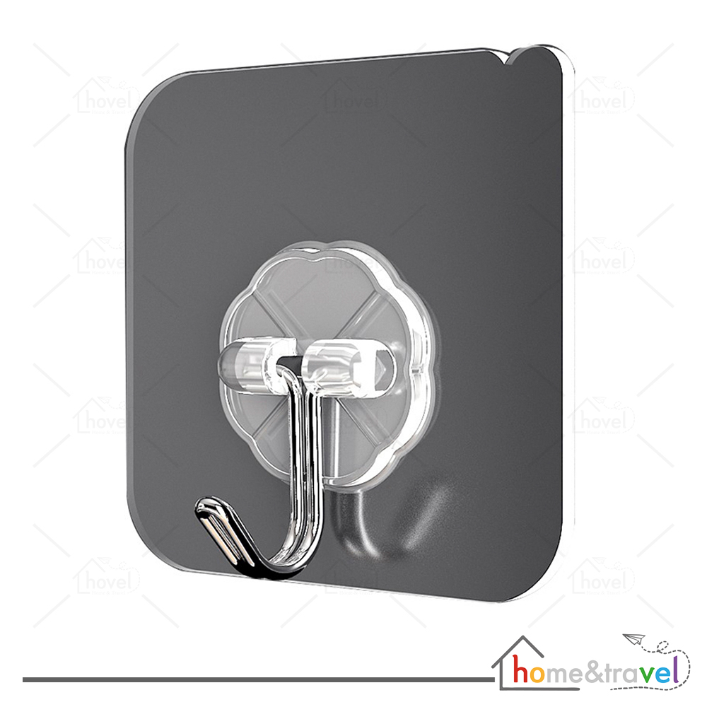 Jual HOVELSHOP Gantungan Hook Tempelan Dinding Perekat Model Transparan ...