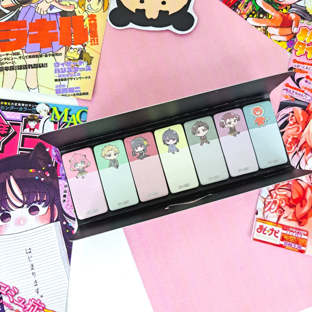 Jual Sticky Note Spy X Family Memo Notepad Motif Anime Anya Yor Loid ...