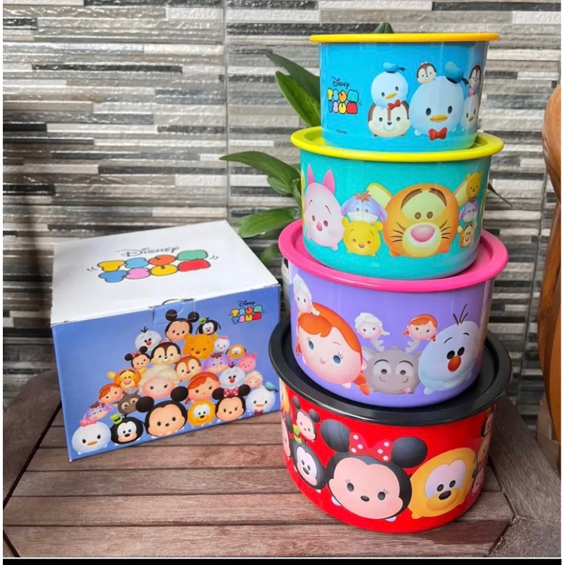 Jual TUPPERWARE DISNEY CANISTER+DISNEY MUG PROMO!! disney tsum tsum ...