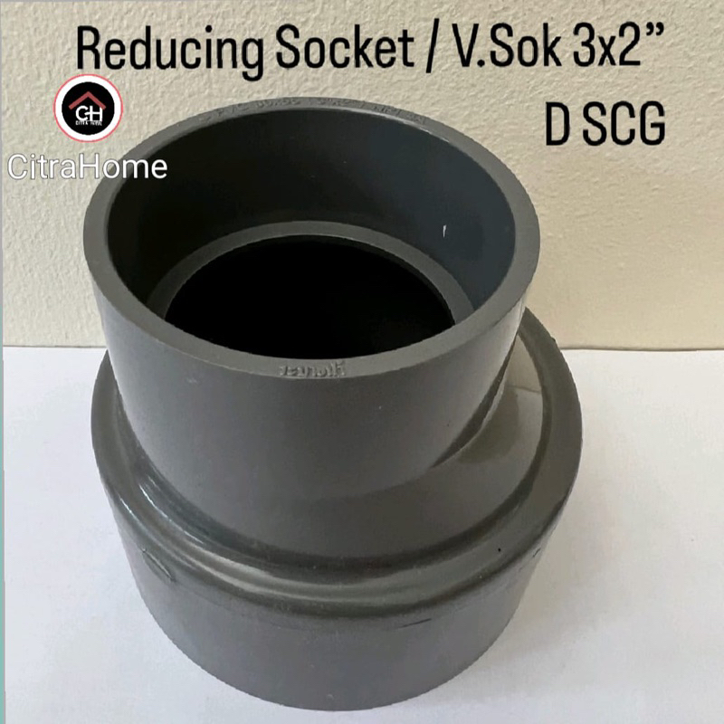 Jual Reducing Socket / Verlop Sok PVC 3”x2” D SCG | Shopee Indonesia