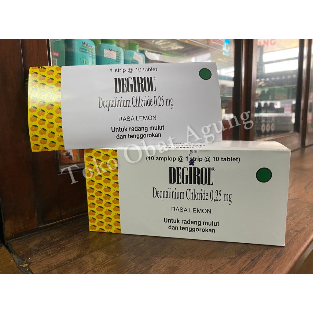 Jual Degirol Rasa Lemon (1 Strip Isi 10 Tablet Hisap). Obat Sakit ...