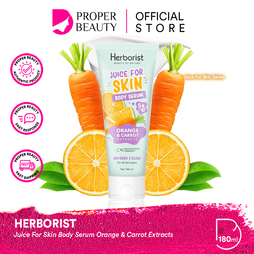 Jual HERBORIST Juice For Skin Body Serum Orange & Carrot Extracts ...