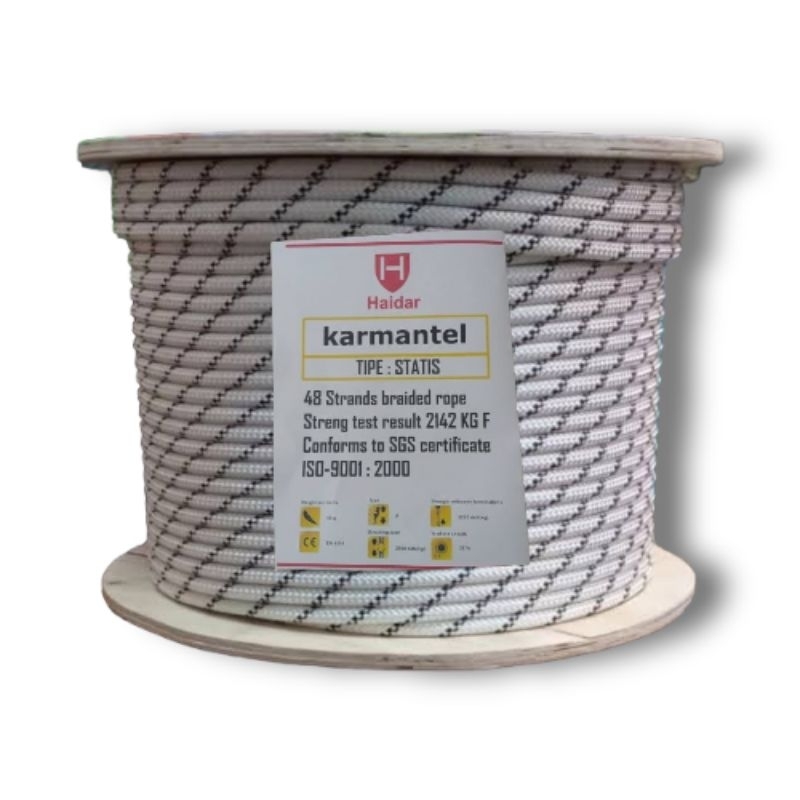Jual Tali Karmantel Haidar 10,5mm X 200 Meter Original Rope Karmantel ...