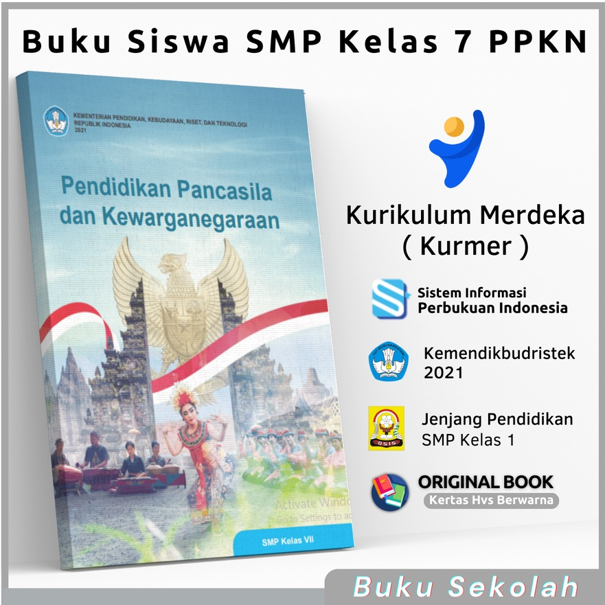 Jual Buku Paket Siswa Pelajaran SMP Kelas 7 VII PPKN PKN Pendidikan Pancasila dan ...
