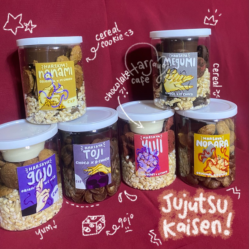 Jual Jujutsu Kaisen Cereal Chocolate Cookie | Harsaya Cafe / Jujutsu ...