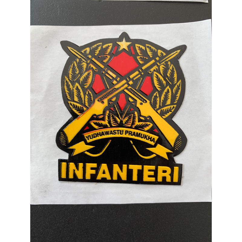 Jual Sticker Stiker Timbul Logo Kesatuan | Sticker TNI AD, TNI AL,TNI ...