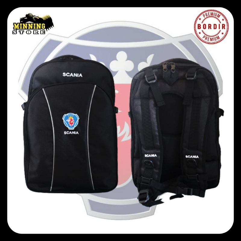 Jual tas kerja tambang ransel pria bordir LOGO SCANIA | Shopee Indonesia