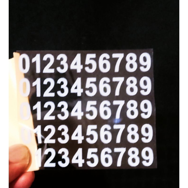 Jual stiker sticker ANGKA sticker NOMOR kecil cutting | Shopee Indonesia