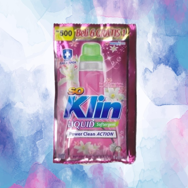 Jual So Klin Liquid Softergent Pink Renceng 12 Pcs 43ml Shopee Indonesia