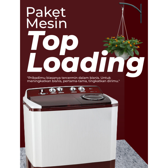 Jual Paket Laundry Kiloan Paket Mesin Top Loading Paket Usaha Laundry ...
