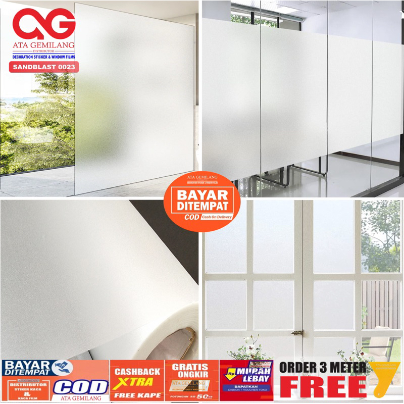 Jual Stiker kaca Buram Sanblast Kaca Stiker Kamar Mandi/Stiker Kaca ...