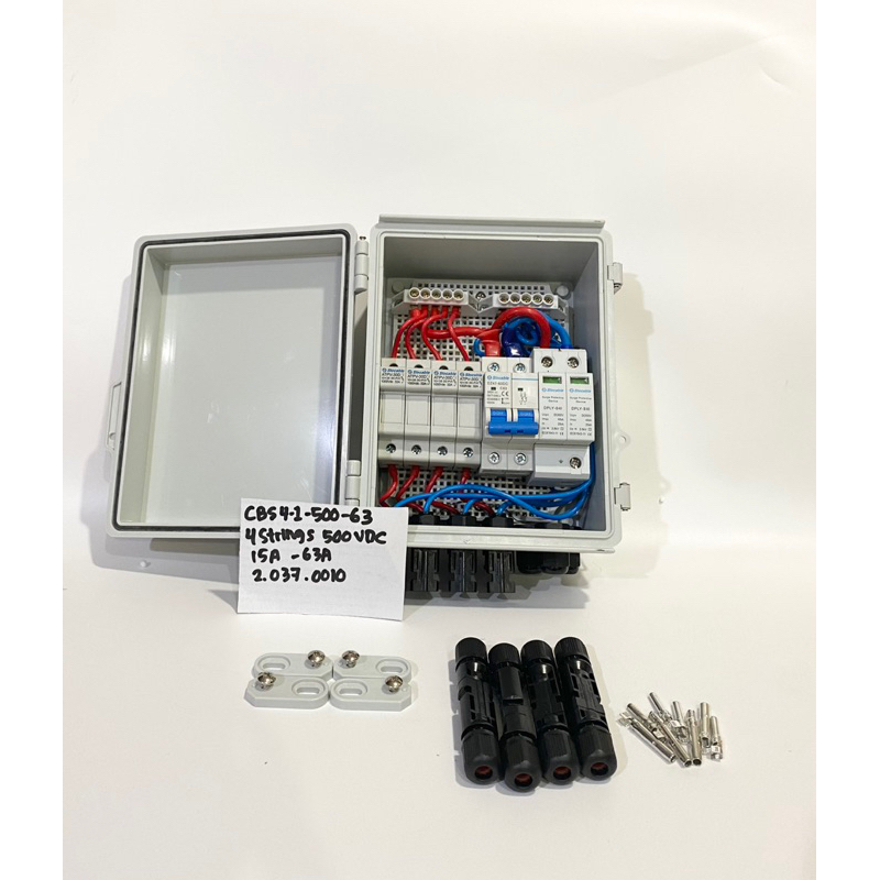 Jual Slocable PV Combiner Box 4 Strings 500VDC 15A Fuse | DC Breaker ...