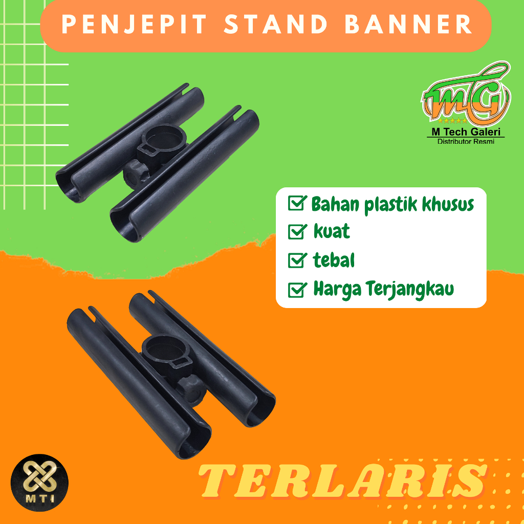 Jual PENJEPIT STAND BANNER 2 SISI/CLAMP STAND BANNER | Shopee Indonesia