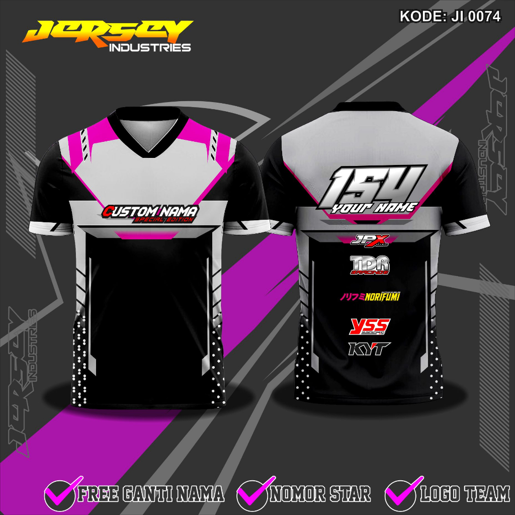 Jual Custom Jersey Team Racing Balap, Kaos Jersey Racing Balap, Bisa ...