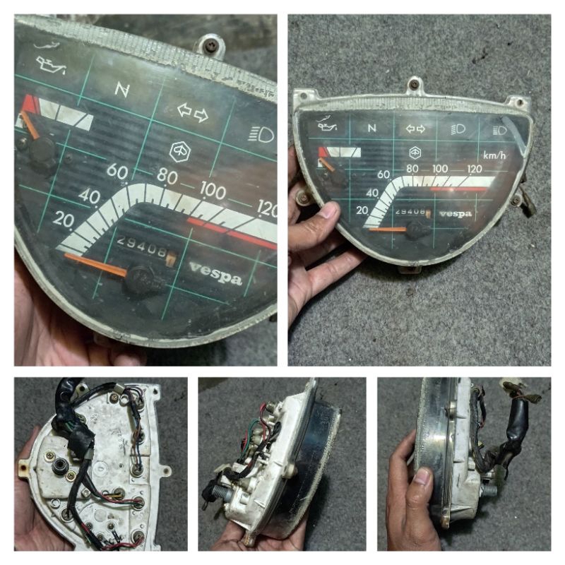 Jual Spido speedometer odometer vespa excel original copotan piaggio ...