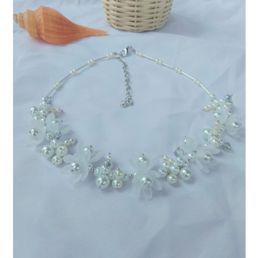 Jual PREMIUM CRYSTAL BEADS NECKLACE, KALUNG MANIK MANIK PANJANG, KALUNG ...