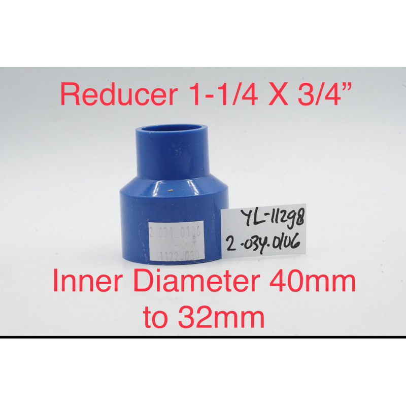 Jual Blue PVC Sok Fitting Vlok Sock 1 1/4 X 3/4 inch Reducer 40mm to ...