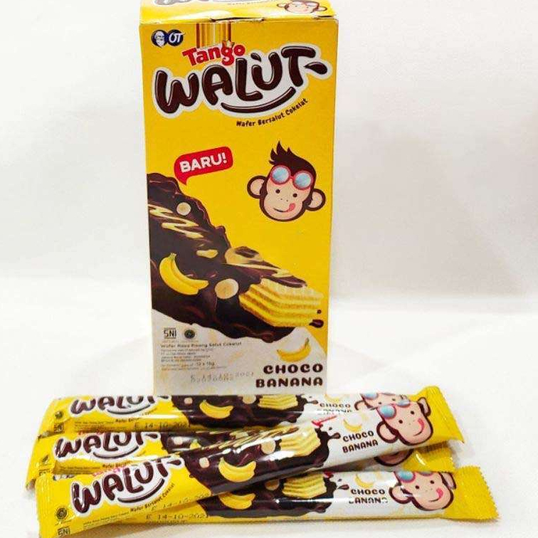 Jual TANGO WALUT WAFER CHOCO BANANA 1 PACK (12 PCS ) | Shopee Indonesia