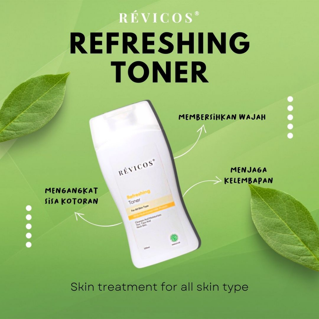 Jual REVICOS - Refreshing Toner 100ml / Toner Melembabkan / Toner ...