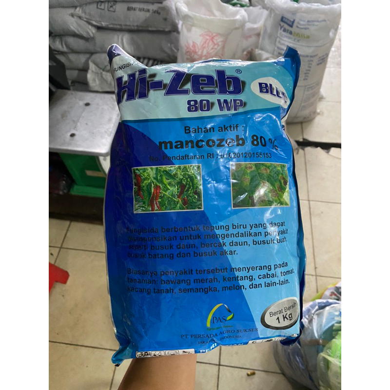 Jual Fungisida hizeb/ hi-zeb blue 80WP isi 1kg | Shopee Indonesia