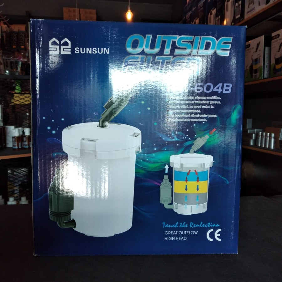 Jual SUNSUN EXTERNAL CANISTER FILTER HW 604B / 604 B | Shopee Indonesia