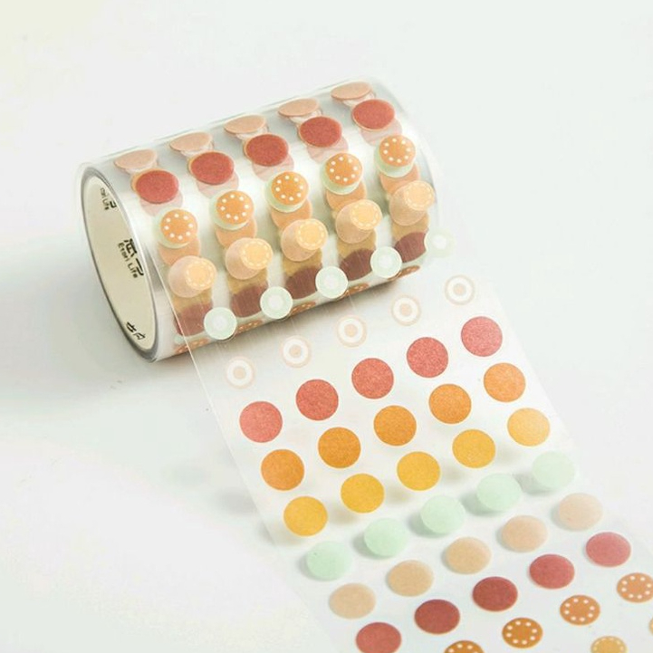 Jual STIKER ROLL AESTHETIC / DOT WASHI STICKER / STIKER / STIKER DOT ...
