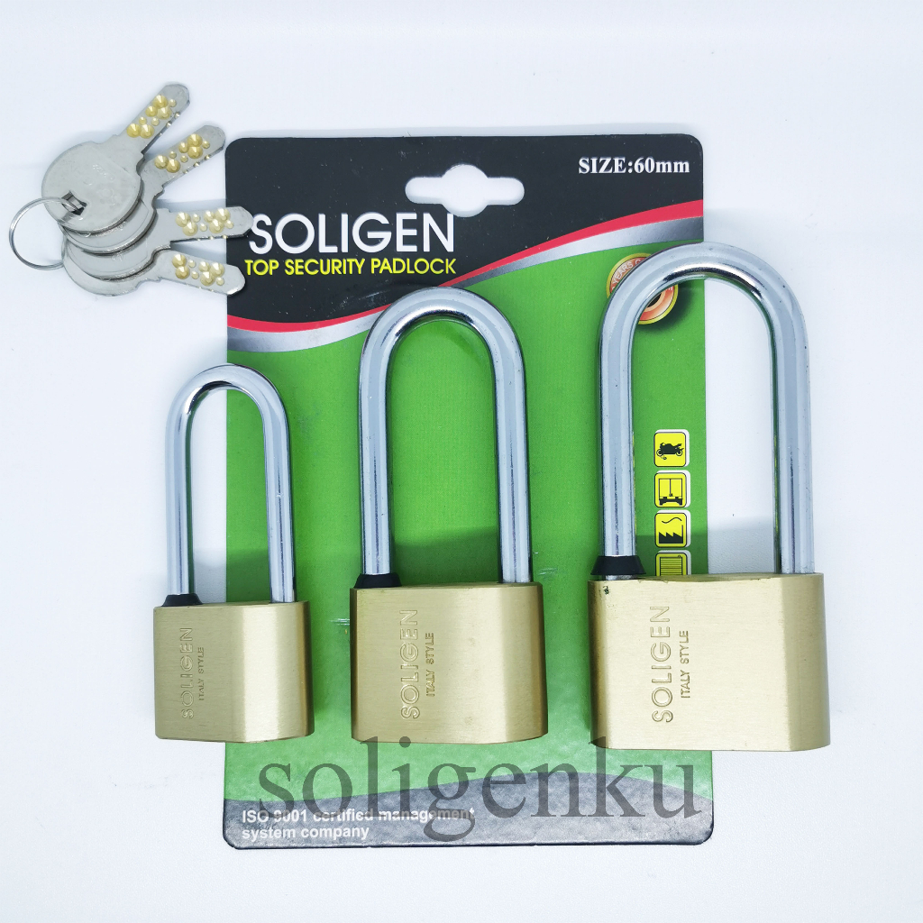 Jual Gembok Soligen Per Panjang Kuningan Computer Key 40 50 60 mm ...