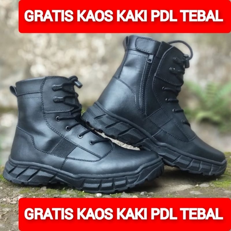 Jual SEPATU PDL PENDEK MIDTREK BAHAN KULIT SAPI ASLI SEPATU PDL DINAS ...