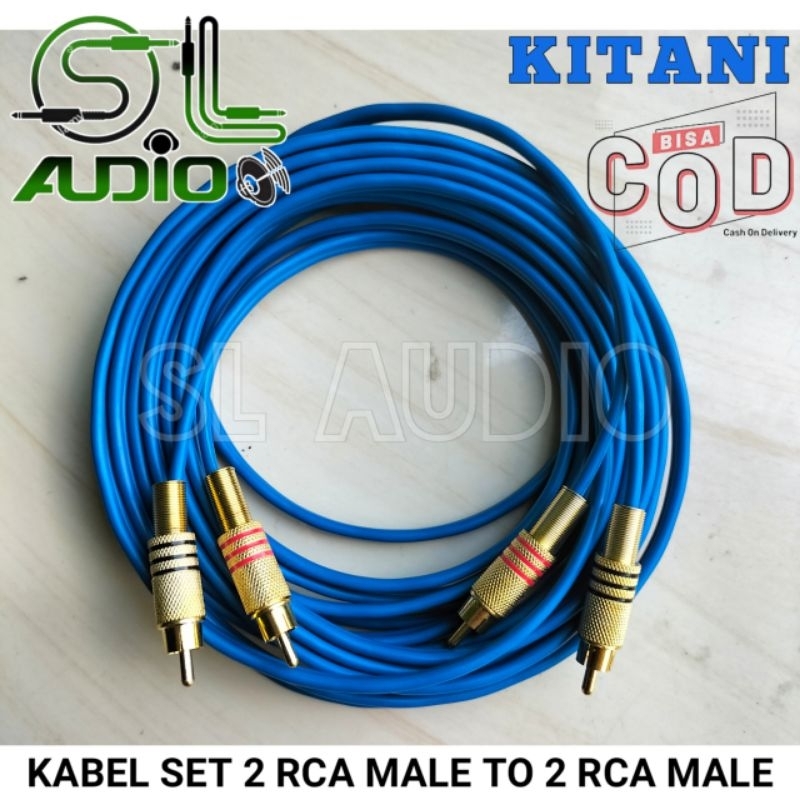 Jual Kabel RCA panjang 10 Meter kualitas premium kitani | Shopee Indonesia