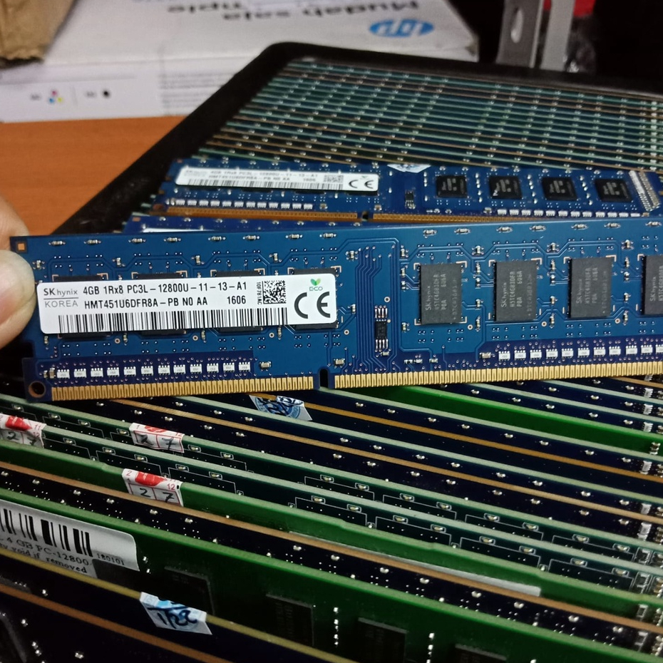 Jual Memory Ram PC 4GB DDR3 1Rx8 pc3L -12800U for PC KOMPUTER CPU ...