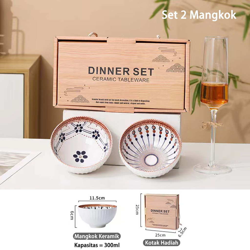 Jual QQ Souvenir mangkuk set porselen biru dan putih bermutu tinggi ...