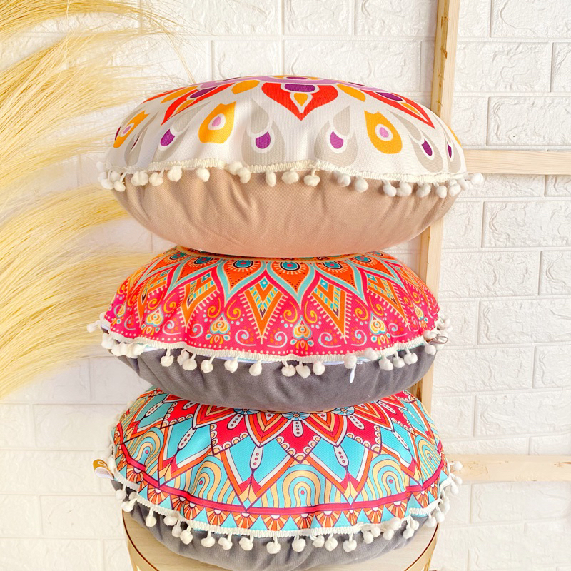 Jual KANVAS PREMIUM PRINTING CUSTOM || Only Sarung Bantal Bulat/Donut ...