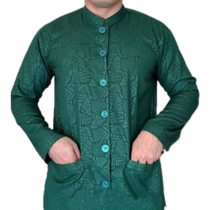 Jual Pakaian Pria Baju Koko Ammu Motif Embos terbaru 2024 | Shopee ...