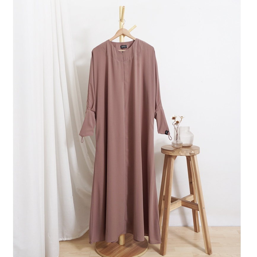 Jual Nura Abaya Dailywear Abaya Ring Polos Jetblack Abaya Saudi Abaya ...