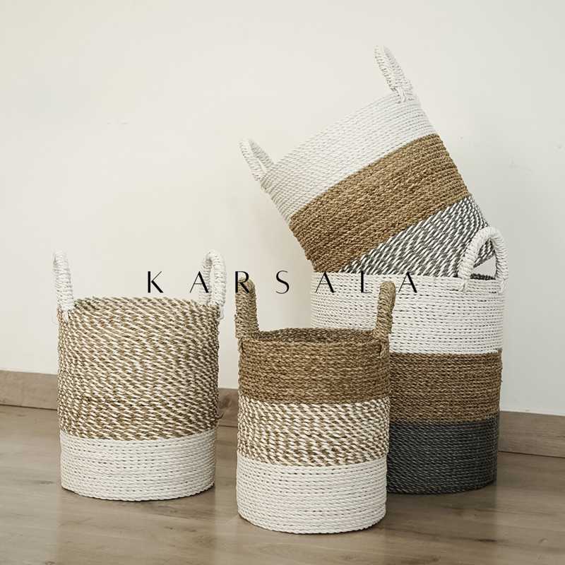 Jual KARSALA Dako Basket 2 | Keranjang Laundry Anyaman Seagrass ...