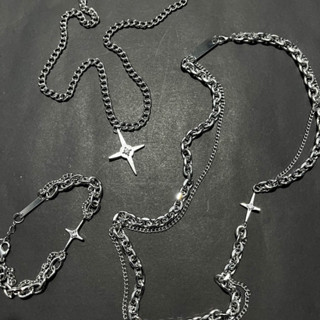 Jual KALUNG STAR CROSS DOUBLE LAYER CHAIN NECKLACE BRACELET / GELANG ...