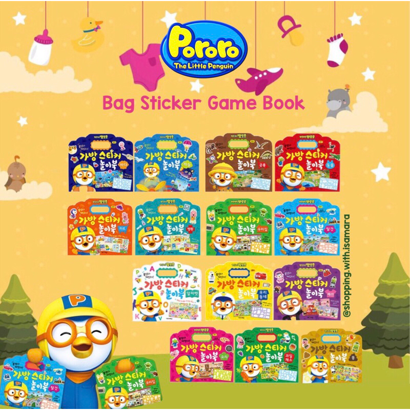 Jual Pororo Bag Sticker Game Book / Buku Stiker | Shopee Indonesia