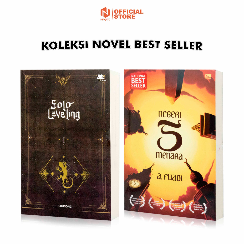 Jual Buku Novel Negeri 5 Menara / Solo Leveling 1 / Re dan Perempuan Original National Best ...