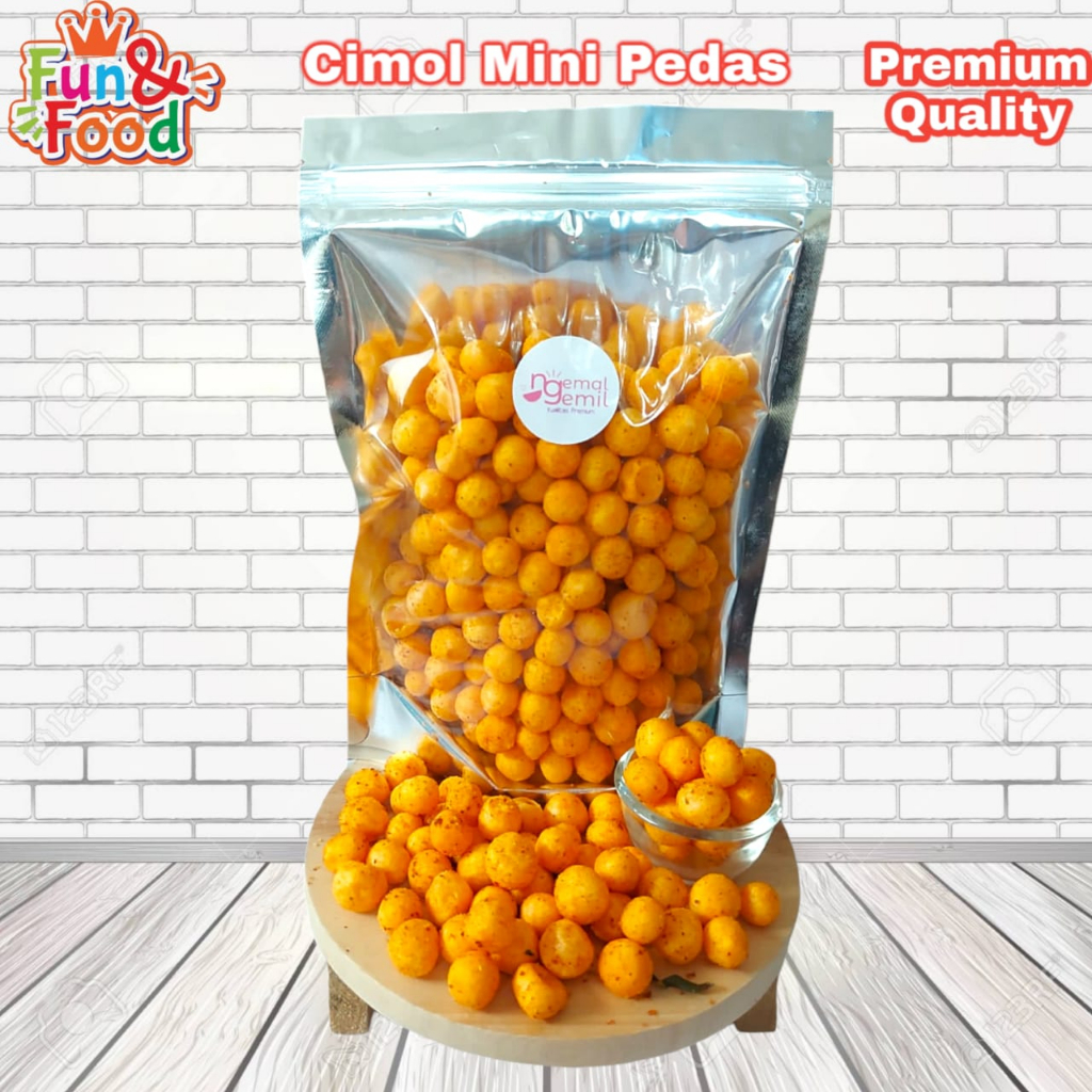 Jual Cimol Mini Pedas Krupuk Cimol Pedes Homemade Kualitas Premium ...