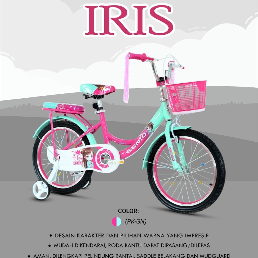 Jual Sepeda Mini Anak 16 dan 18 inch Genio Iris BY United bike | Shopee Indonesia