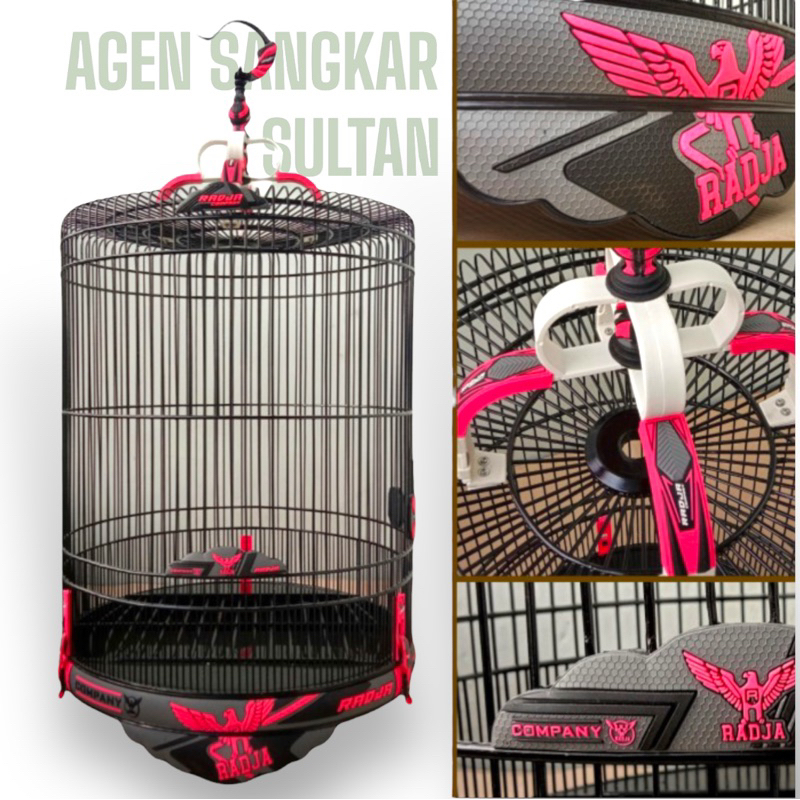Jual SANGKAR KANDANG MURAI RADJA 3D CARBON NO 2 DIAMETER 58cm | Shopee ...
