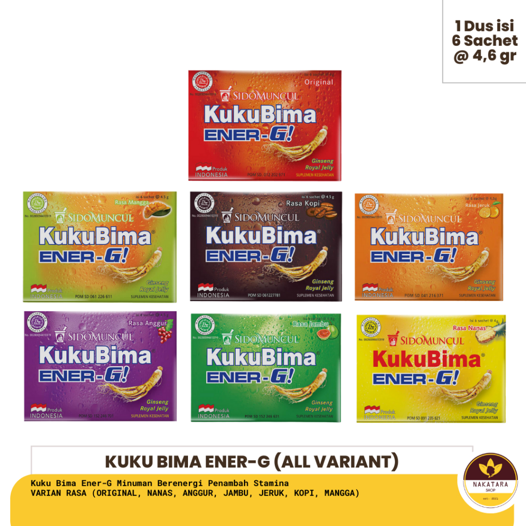 Jual KUKU BIMA ENER-G ISI 6 SACHET SIDO MUNCUL | Shopee Indonesia