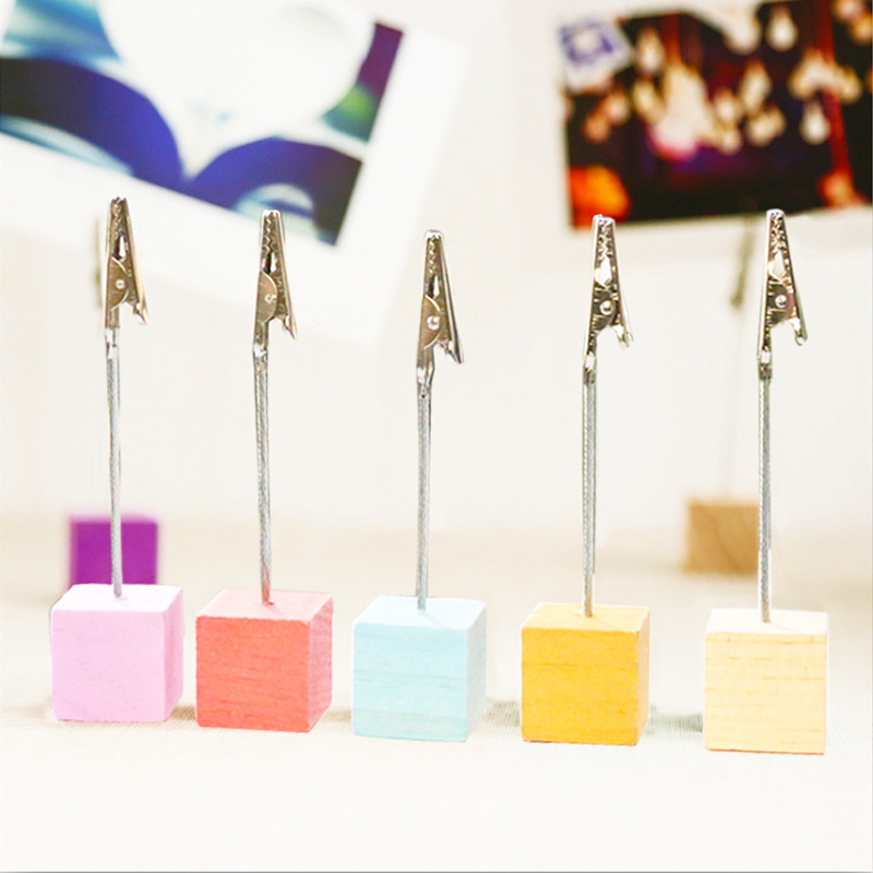 Jual KLIP KAYU / WOODEN KLIP HOLDER PHOTO MEMO NOTE CARD | Shopee Indonesia