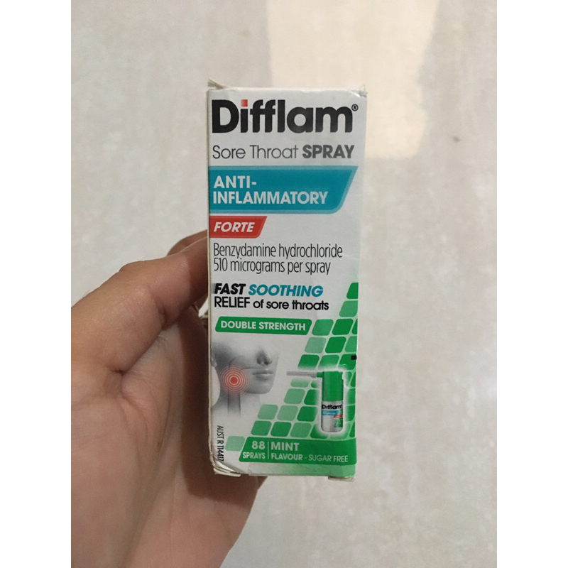 Jual Difflam sore throat spray forte 15ml obat semprot sakit ...