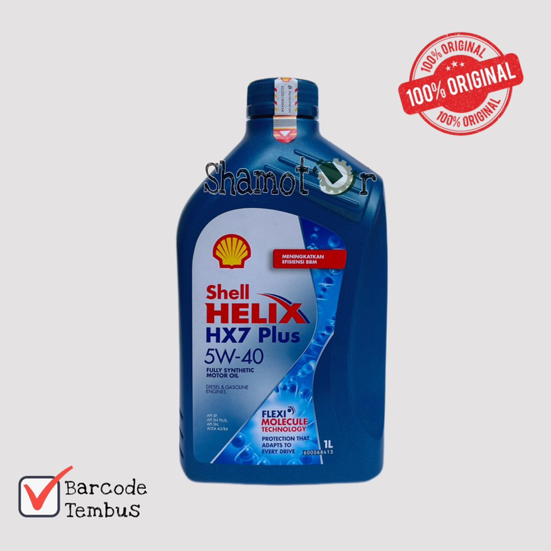 Jual Oli Shell Helix HX7 Plus 5W-40 1 Liter Original | Shopee Indonesia