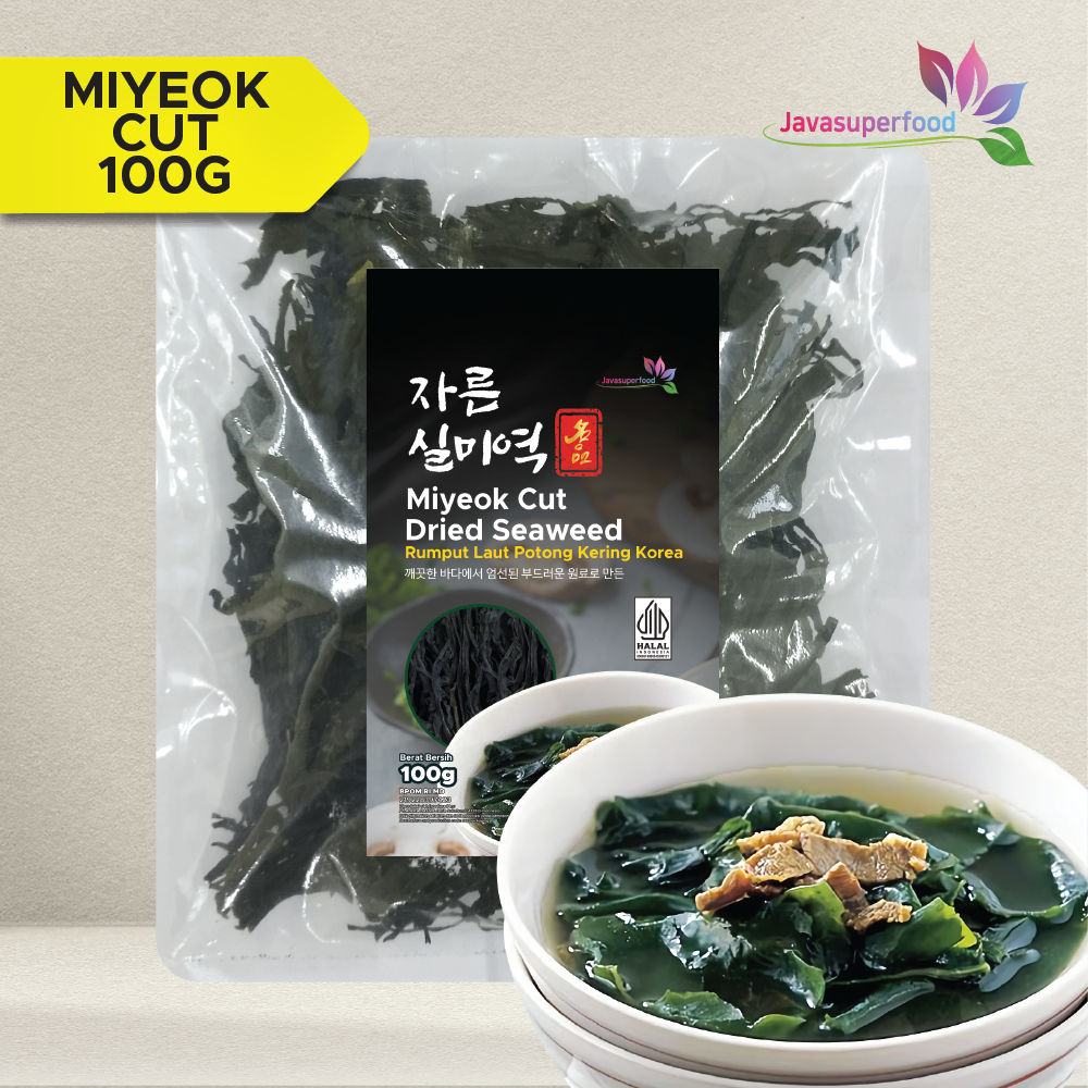 Jual (HALAL) Cut Wakame Rumput laut kering / Dried Seaweed / Miyeok Myeok Miso soup | Shopee ...