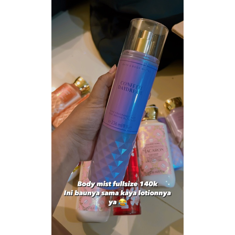 Jual Body Mist Fragrance Bath & Body works - BBW - Body Mist Original ...